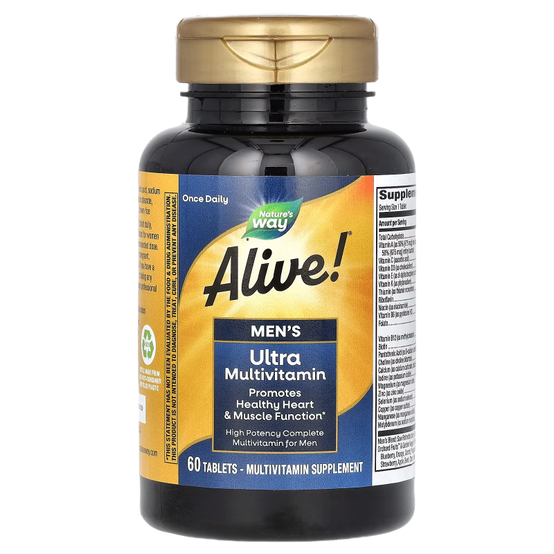 Nature's Way Alive! - Men’s Ultra Multivitamin - 60 Tablets | Akron ...