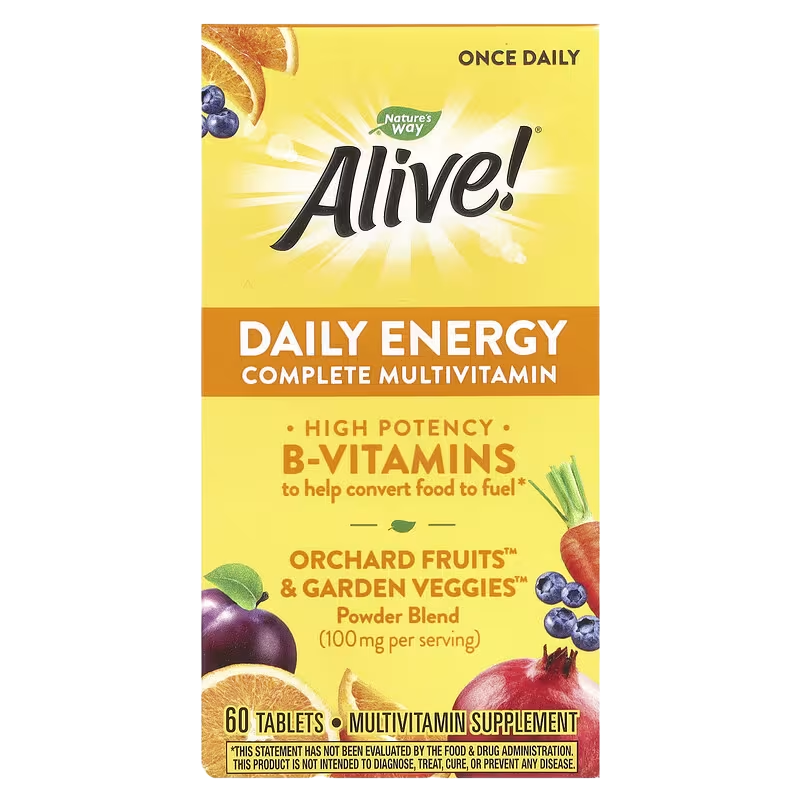 Nature's Way - Alive! Daily Energy Multivitamin Supplement - 60 tablets ...