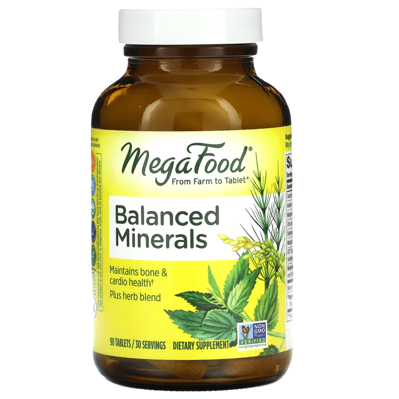 MegaFood Balanced Minerals - 90 capsules | Akron Nutrition Center