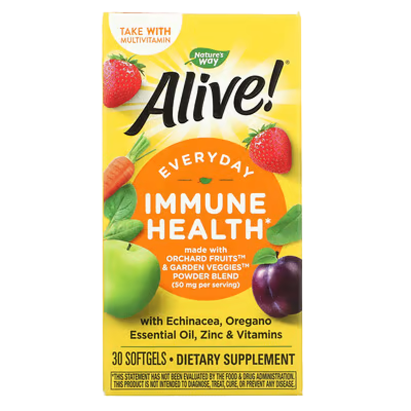Nature's Way - Alive! Everyday Immune Health - 30 Softgels | Akron ...