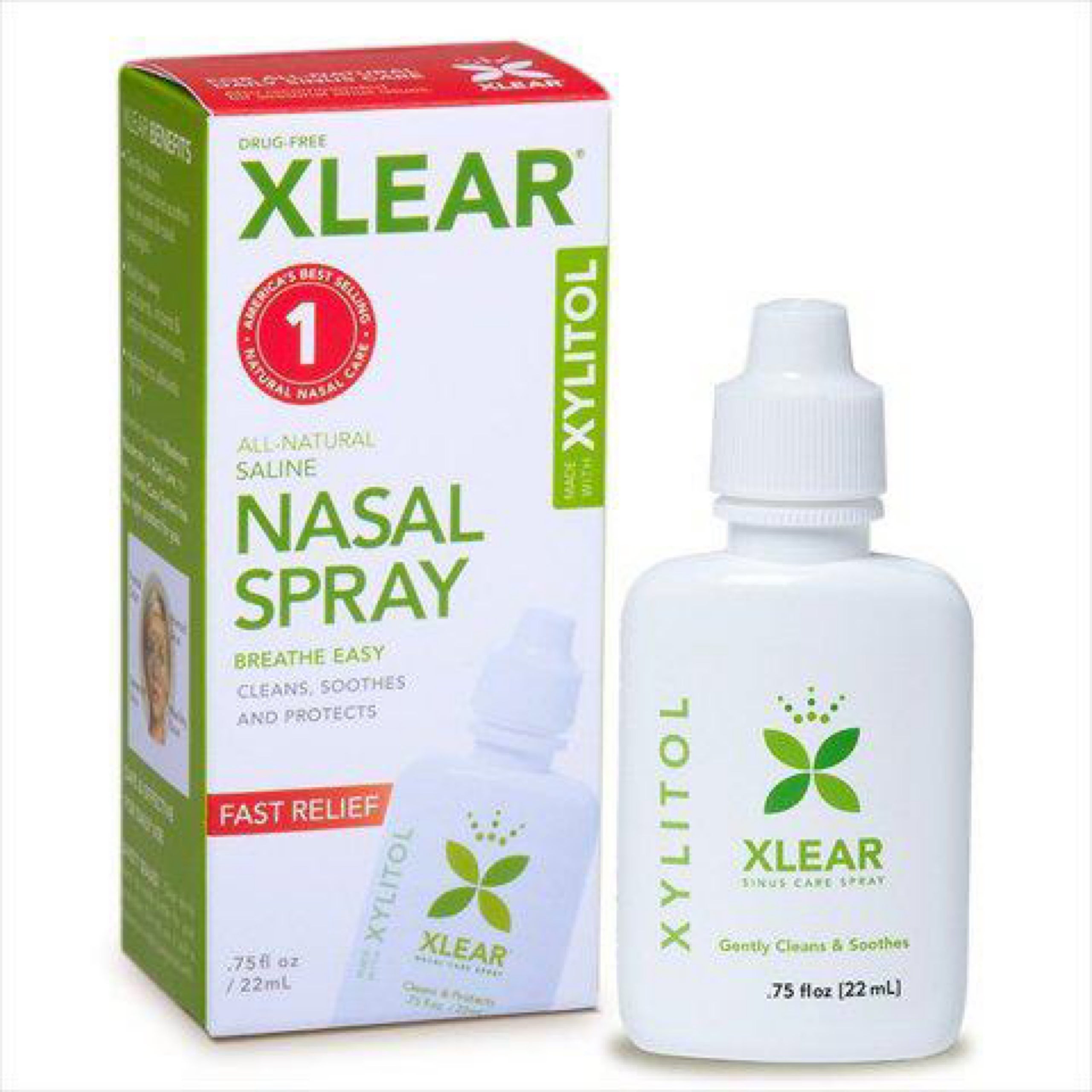 Xlear Nasal Spray, Natural Saline Nasal Spray with Xylitol, Nose ...