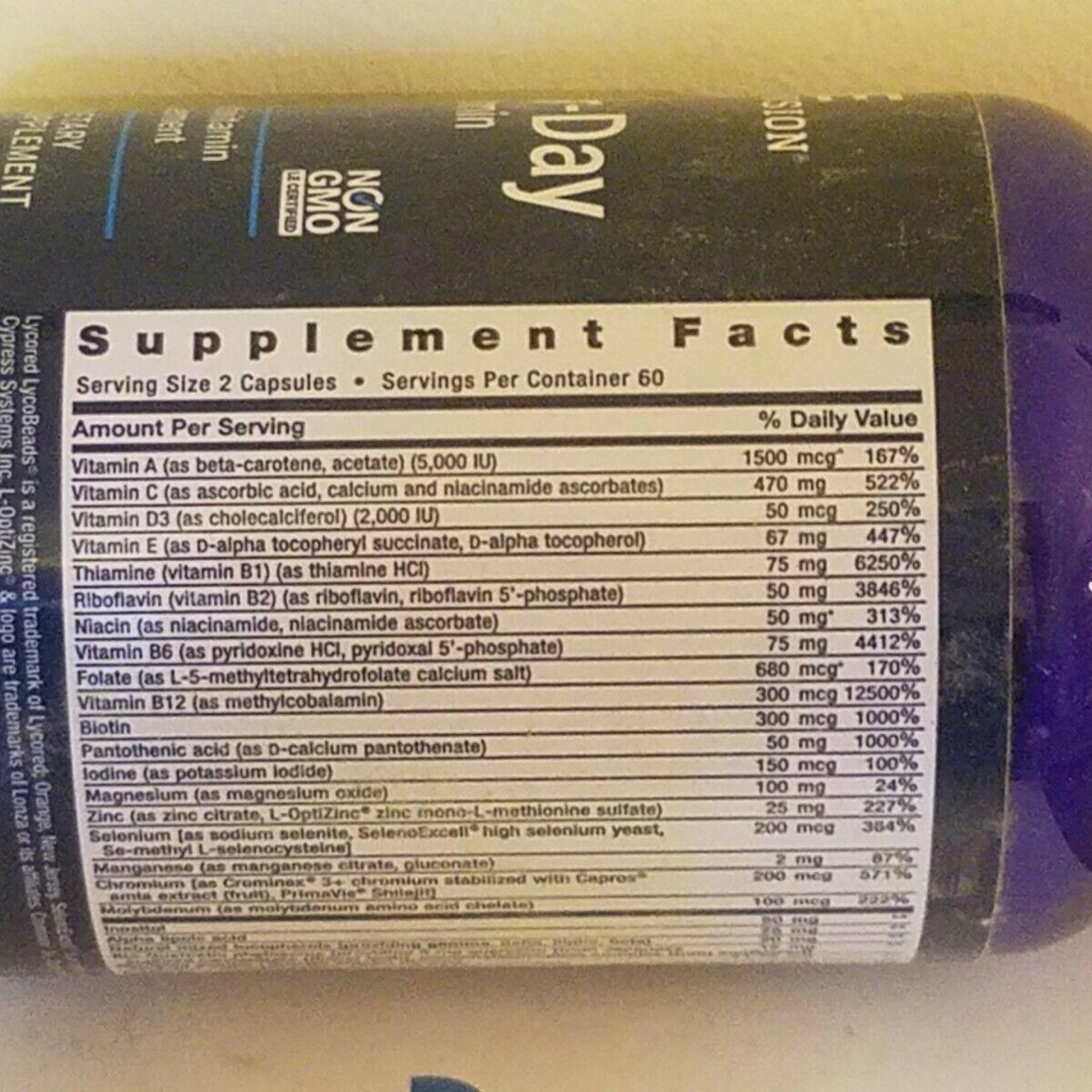 Life Extension Two-Per-Day High Potency Multivitamin & Mineral ...