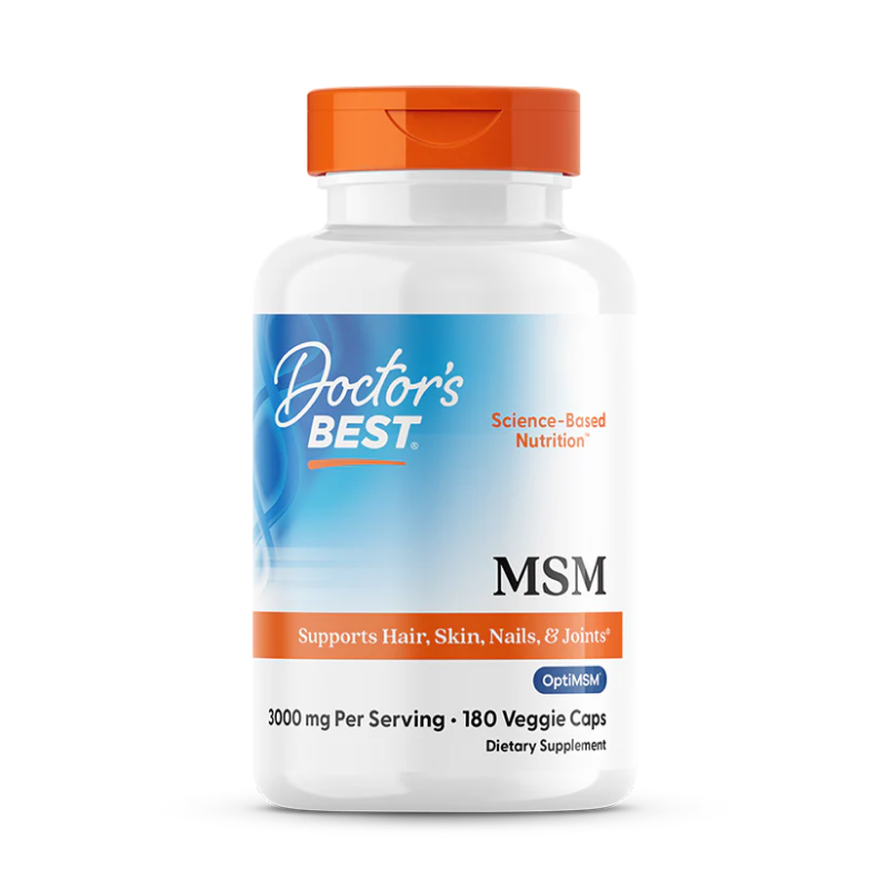 Doctor's Best - MSM with OptiMSM - 180 capsules | Akron Nutrition Center