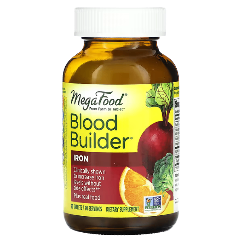 MegaFood - Blood Builder Iron Supplement - 180 tablets | Akron ...