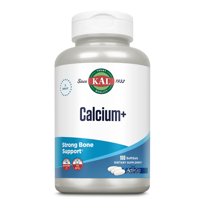KAL Calcium Plus Tablets - 100 softgels | Akron Nutrition Center