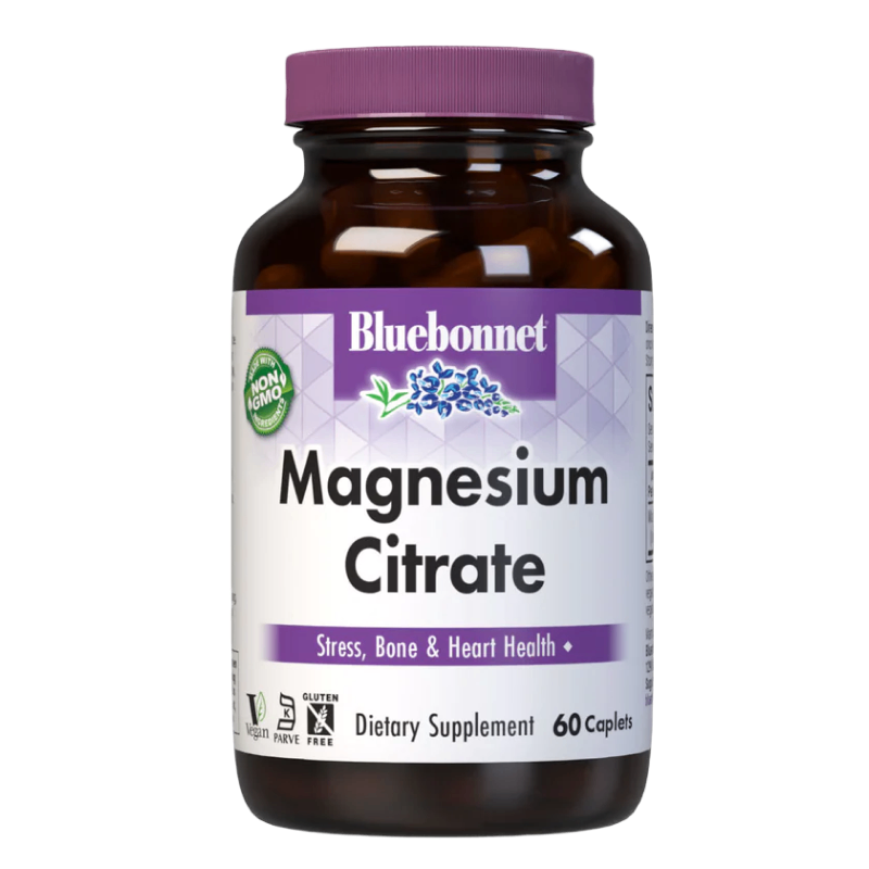 Bluebonnet - Magnesium Citrate - 60 capsules | Akron Nutrition Center